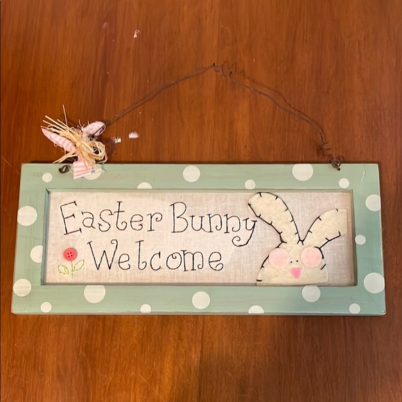 Holiday | Easter Bunny Welcome Sign | Poshmark